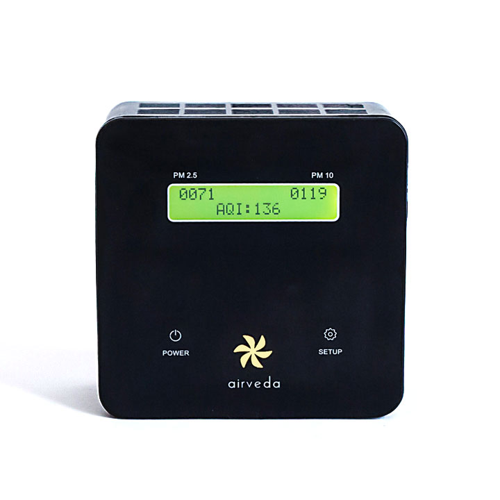 Airveda Smart PM2.5 PM10 Monitor for Cleaner Air for Indoor Spaces.